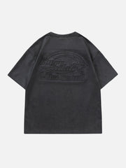 Suede Star Embossed Tee – Oitoy